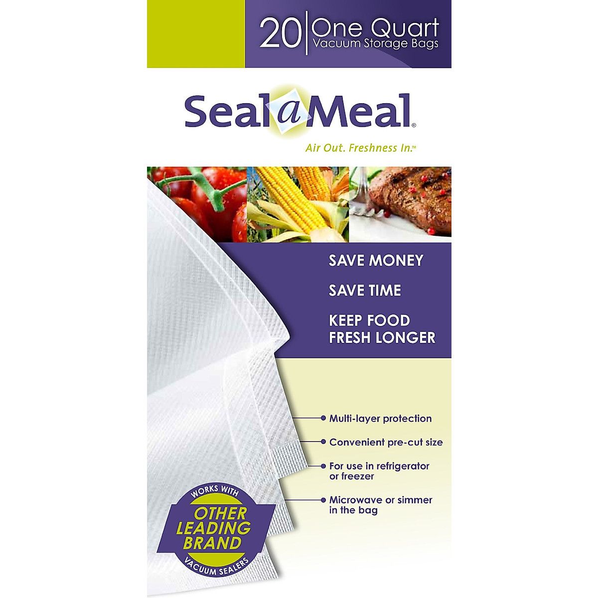 Seal-A-Meal quart size bags (20-pack)