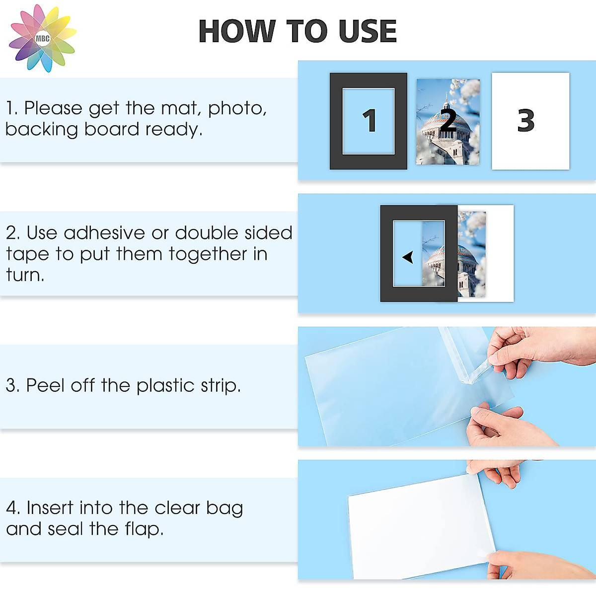 Mat Board Center, 25 Pack of Black Pre-Cut Mat Board 16x20 Picture Mat for 11x14 Photo with White Core Bevel Cut Mattes Sets. Includes 25 Acid Free Mats & 25 Backing Board & 25 Clear Bags