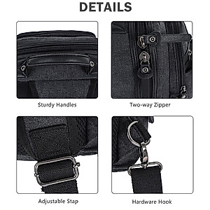 Schkleier Messenger Bag for Men Canvas Sling Bag Crossbody Backpack Laptop Shoulder Bag Hiking Daypacks Casual Tactical