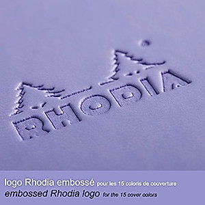Rhodia Rhodiarama Webnotebook - Lined 96 sheets - 5 1/2 x 8 1/4 - Iris Cover (118749C)