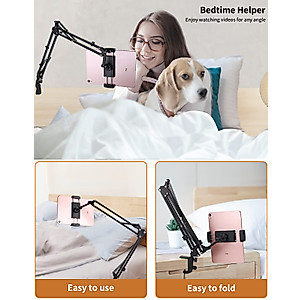 LILANZo Tablet Stand & Phone Holder, Adjustable Stand for 4.6-12.9'' Devices, Compatible with iPad, iPhone, Kindle, Fire HD, Nintendo Switch, Samsung, GoPro etc.