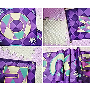 Mardi Gras Party Decorations Porch Sign Hanging Backdrop Banner - Carnival Birthday Party Supplies Photo Booth Prop Masquerade Wall Decoration Indoor/Outdoor