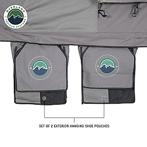 OVS Nomadic 4 Extended Roof Top Tent - Dark Gray Base with Green Rain Fly & Black Cover