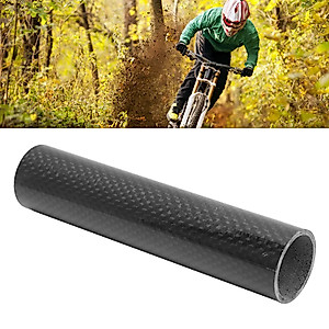 VBESTLIFE Bike Headset Spacer, 15cm 28.6mm Bike Front Fork Washer Carbon Fiber Bike Headset Fork Spacers for Road Bikes