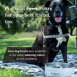 Practical Pours 40 oz Tumbler with Handle and Straw Lid | Reusable Stainless Steel Water Bottle Travel Mug Cupholder Friendly | Mother's Day Gifts for Women Men Him Her | Cream, 40oz