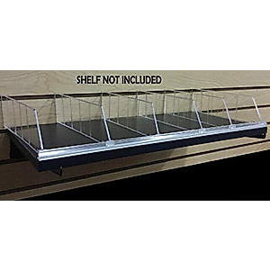 3" H Snap on Adjustable Depth Shelf Dividers for 10" D to 16" D Shelves, 50 Pack
