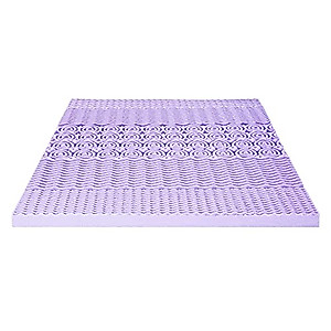Best Price Mattress Twin Mattress Topper - 3 Inch 5-Zone Memory Foam Bed Topper with Lavender Infused Cooling Mattress Pad, Twin Size
