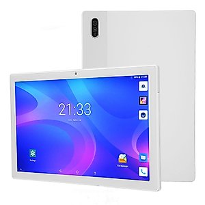 Zopsc P30 10 Inch Tablet, 4GB RAM 32GB ROM, Octa Core CPU, Callable Tablet PC, 2.4G 5G WiFi, 4.2, 5000mAh, 5MP 13MP Camera, Gaming Tablet for Home, Silver (US Plug)