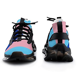 Puerto Rican Trans Flag Sport Shoes for Men Women Non Slip Lightweight Breathable Walking Running Shoes 12women/10men