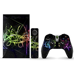 MightySkins Skin Compatible with NVIDIA Shield TV (2017) wrap Cover Sticker Skins Neon