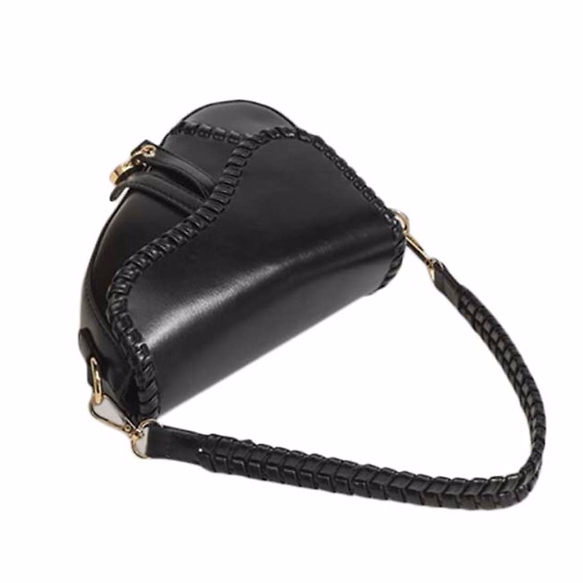 PURFANREE Women Trendy Saddle Shoulder Bag Clutch Purse Underarm Handbag Satchel HandBag Crossbody Bag