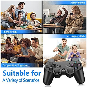 Nostalgia Stick Game,Wireless Retro Game Console, Dual 2.4G Wireless Controllers Gamepad 4K Game Stick,Plug and Play Video Game Consoles with bulit in 13000 +Games,Handheld Game Stick for Kids Adults