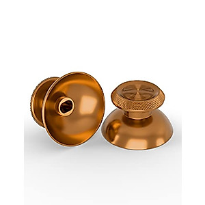 Avericht Metal Thumbsticks for PS5 Controller, Aluminum Joystick Replacement Kit for Dualsense Controller Accessories (Gold)