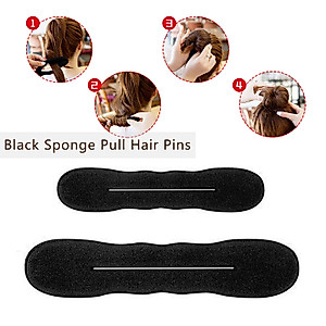 OBSCYON 27Pcs Hair Styling Set, Hair Design Styling Tools, DIY Hair Accessories Hair Modelling Tool Kit Magic Fast Spiral Hair Braid Braiding Tool for Women and Girls