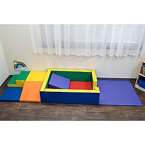 Children's Factory Adventure Center, Primary, CF805-305, Toddler Climber, Baby Play Yard, Kids Indoor Play Equipment for Nursery, Preschool or Daycare