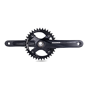 BOLANY Bike Cranksets 170mm Hollow Integrated 104BCD Single Speed Round Chainring 34T/36T MTB Crankset with Bottom Bracket (34T)