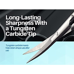 Scissors 4.5 inch curved Gold Plated handle Dental Surgical Gum Scissors BY Wise Linkers