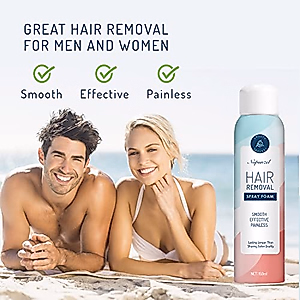 hair removal Spray, Upgraded Foam, Body hair removal for Women, Effective & Painless Cream, Safe Hair Depilatory Cream for Face, Arm, Leg, Armpit Use, Smooth Your Skin