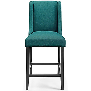 Modway Baron Fabric Upholstered Dining Counter-Height Bar Stool in Teal