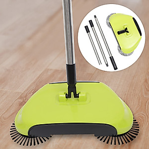 Ciieeo 3 1 Stainless Steel Handle Floor Cleaner Mop Multi-Function Cleaning Tool Lazy Broom Hand Sweeper and Pan - Mop Set Dustpan Sweep and Drag to Rotate