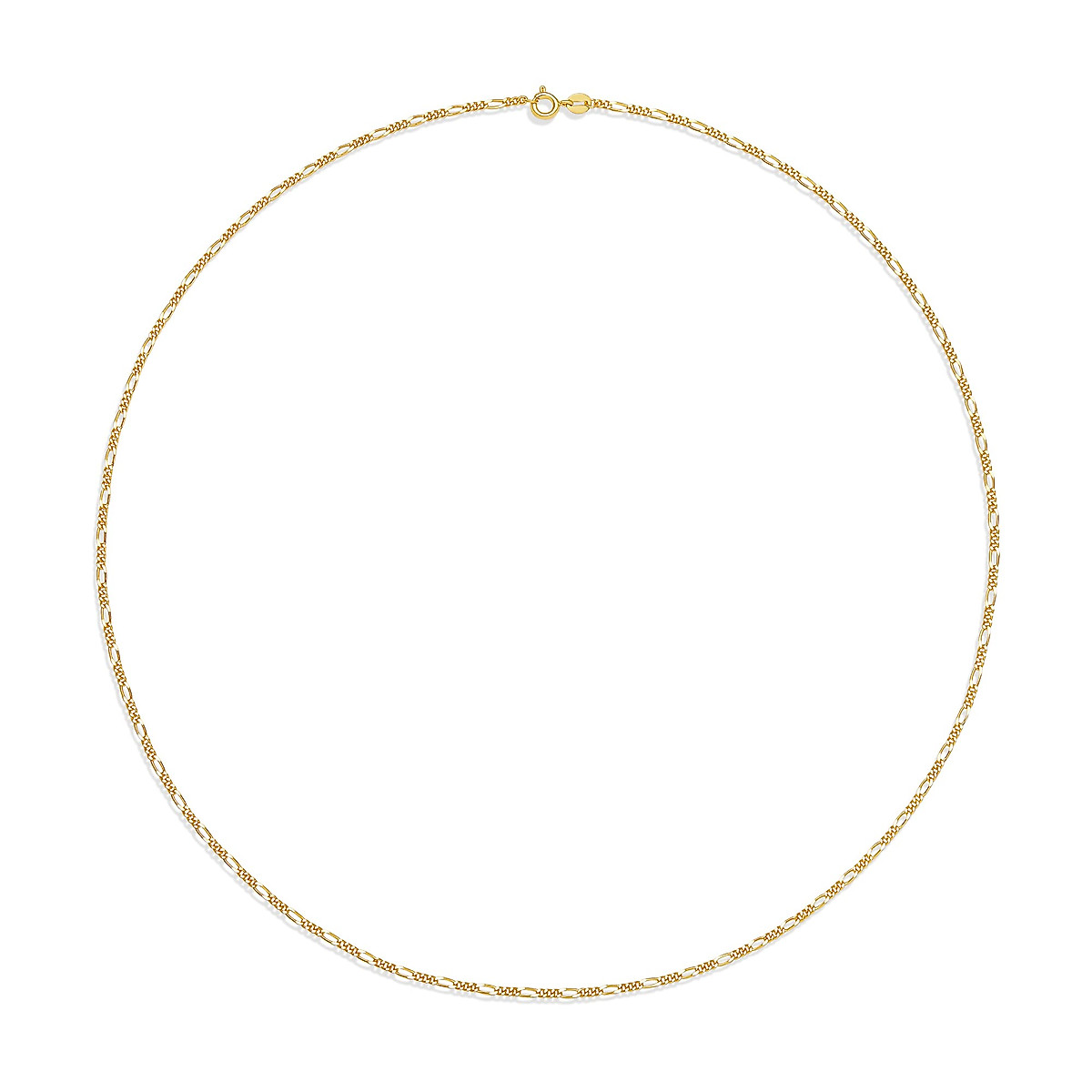 Amazon Essentials 14K Gold Plated Fine Figaro Chain 24", Yellow Gold