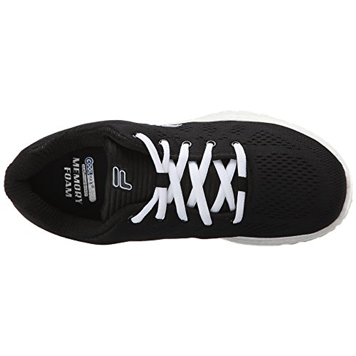 Fila Women's namella Energized-w, Black/White, 9.5 M US