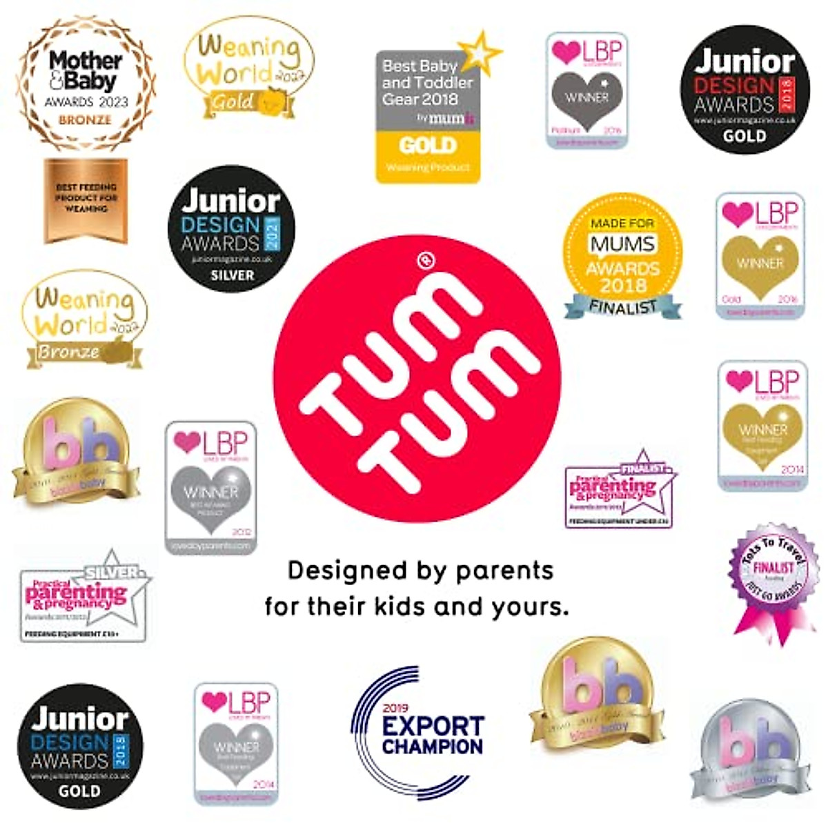 TUM TUM Tippy Up Free Flow Sippy Cup (No Valve), Sippy Cup for Toddlers, 200ml, BPA Free (Boris Bear)