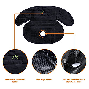 4PCS Piddle Pad Car Seat Protector for Potty Training Toddlers, Waterproof Liner Car Seat Saver Stroller for Infants Baby, Machine Wash and Dry (2 Black + 2 Grey)