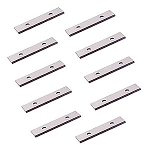 2.38"(60mm) Paint Scraper Carbide Blades Double-Edged Reversible Replacement Blade 2-3/8"(60X12X1.5mm) Fits Most equivalent General purpose Hand-Held Scrapers,10pcs