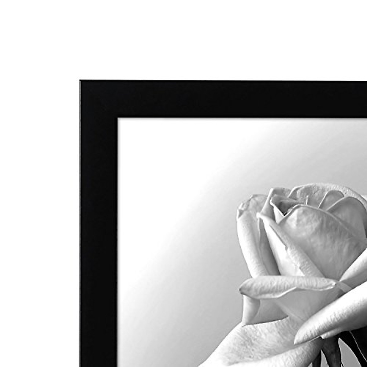 Americanflat 12x18 Poster Frame, Black & 8x12 Picture Frame in Black with Shatter Resistant Glass - Horizontal and Vertical Formats for Wall and Tabletop