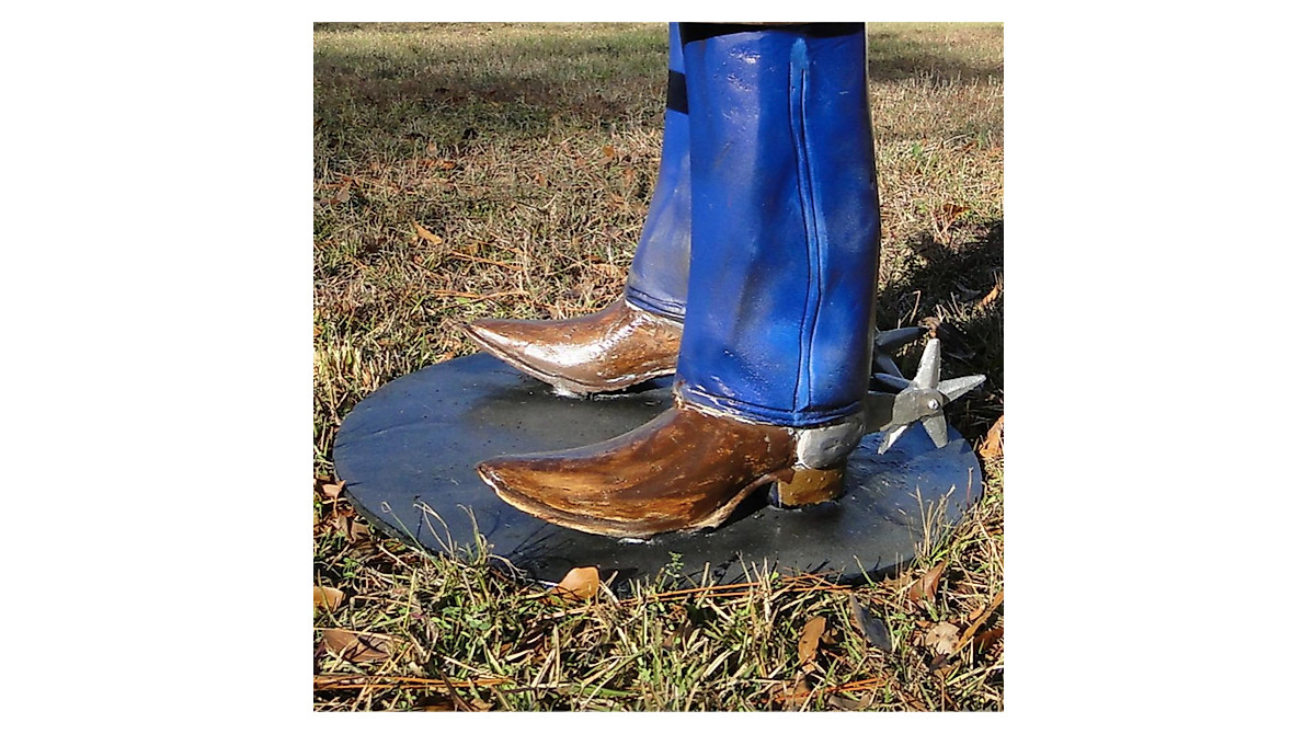The King's Bay Pair of Cowboy Bar Stools with Jeans and Boots — 🛍️ The ...