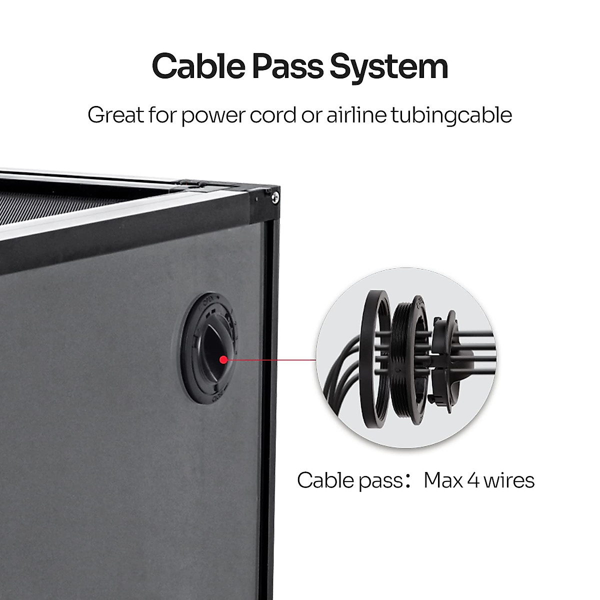 REPTI ZOO 67 Gallon Large Glass Reptile Terrarium 48" x 18" x 18", Easy Folding & Detaching Reptile Breeding Tank with Black PVC Back Panel Full Open Door Screen Ventilation