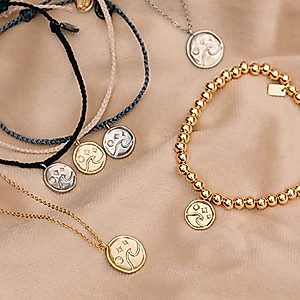 Pura Vida 18" Silver Plated Crystal Wave Coin Necklace - Handmade Statement Necklace with Czech Crystal - Silver Necklace for Women, Long Necklaces for Teen Girls, Boho Jewelry for Women - 3" Extender