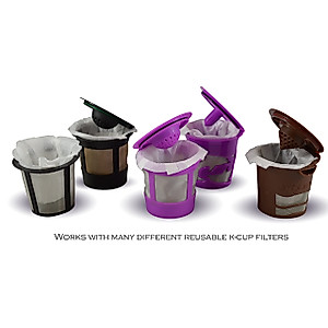 canFly Disposable K-CUP Paper filter for Keurig single cup coffer filters compatible with Ekobrew, EZ-Cup and other Reusable K-CUP Filters (300 Count)