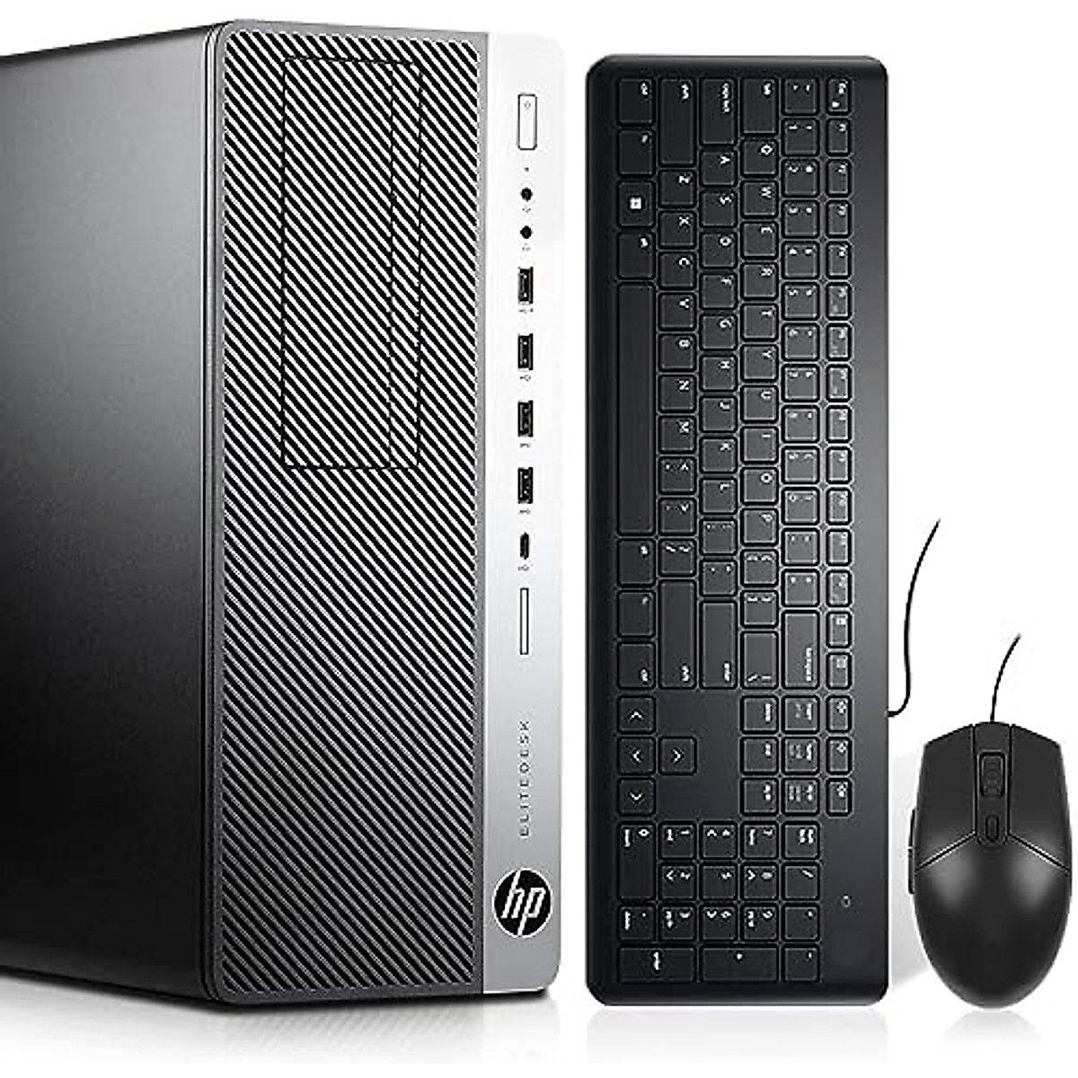 HP EliteDesk 800 G3 Small Form Factor PC (with RGB Keyboard), Intel i7 6700 up to 4.0 GHz, 32GB DDR4, 1TB SSD, 500GB HDD, 4K Support, WiFi, BT, DP, Win 10 Pro (Renewed)