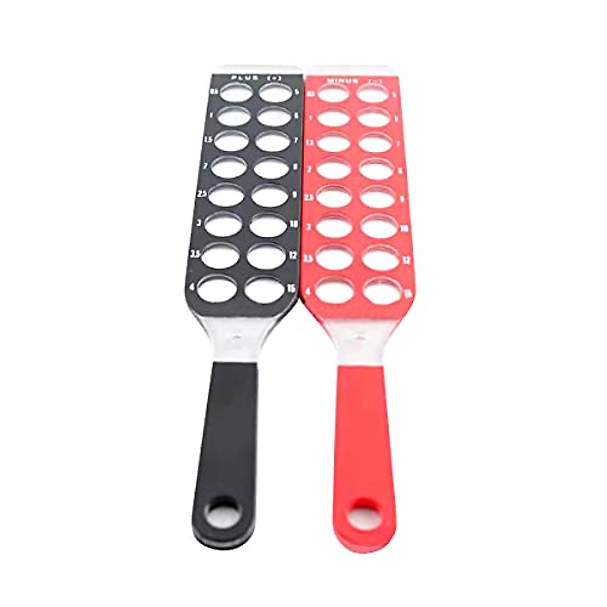 Moonetto 32 Lenses Optical Retinoscopy Rack Framing Lens Set for Quick Examination of Diopter Spectacles 2 Bars with a Leather Pocket