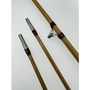 New Bamboo Fly Rod with Nickel Silver Downlocked Reelseat and Agate Strip Guide. (8'0" #6)