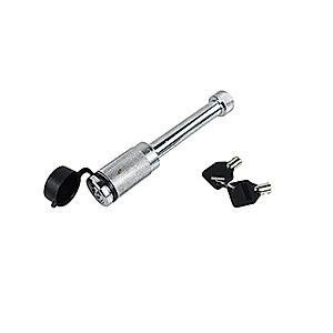 TOPTOW 2-inch Receiver Trailer Hitch Extension Riser with 6-inch Rise/Drop, 2-inch Solid Shank, 10000lbs Capacity with Hitch Lock Chrome