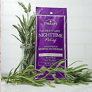 Village Naturals Therapy, Mineral Bath Soak, Aches & Pains Nighttime Relief, 2 Oz, Pack of 12