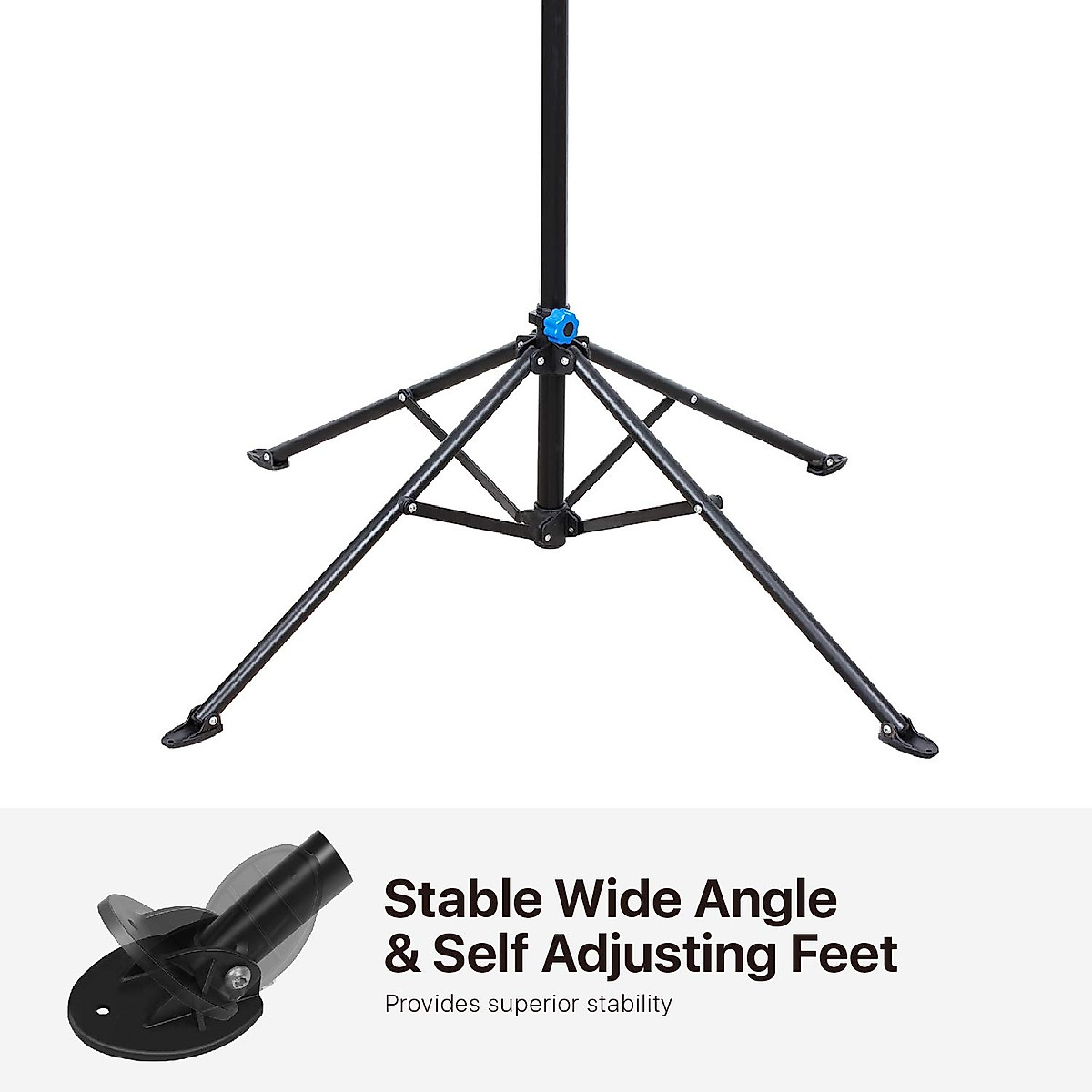 Flexzion Bike Repair Stand Workstation, Bicycle Maintenance Workstand, 41"-75" Adjustable Foldable Cycle Rack, Lightweight, w/ Tool Tray, Telescopic Arm & 4 Feet Base for Home Mechanic Workshop