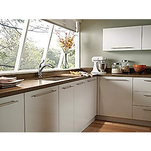 Delta Faucet Linden Single-Handle Kitchen Sink Faucet with Pull Out Sprayer, Arctic Stainless 4353-AR-DST