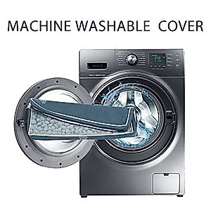 VANKEAN Waterproof Dog Crate Pad Bed Mat Reversible (Cool & Warm), Removable Washable Cover & Waterproof Inner Lining, Pet Crate Mattress for Cats and Dogs, Joint Relief Dog Bed for Crate, Navy/Grey