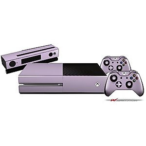 Solids Collection Lavender - Holiday Bundle WraptorSkinz Decal Style Vinyl Skin Wrap compatible with XBOX One Original Console, Kinect and 2 Controllers (GAMING SYSTEM NOT INCLUDED)