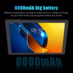 Tablet 10.1 inch, 12 Tablet PC, 1960x1080 IPS Screen, 10 Core CPU, 6+128GB, 5G WiFi GPS, Dual Speaker, 3 Card Slot, 8800mAh, Black
