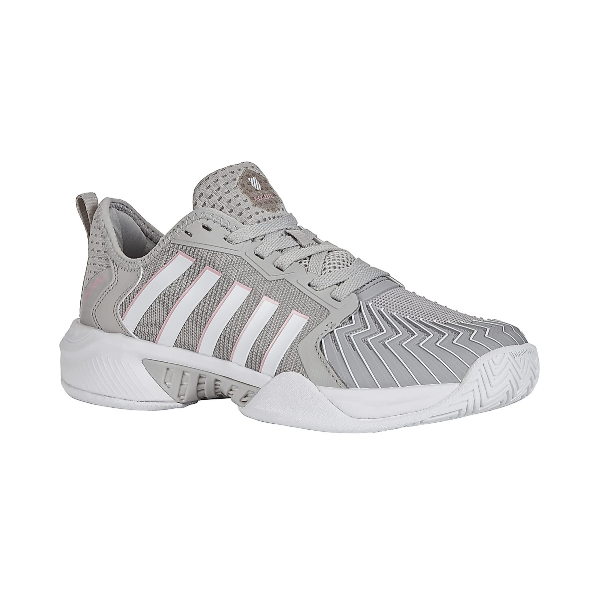 K-Swiss Women's Pickleball Supreme Shoe, Vapor Blue/White/Coral Blush, 7 M