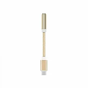 USB C Type C to 3.5mm Aux Audio Jack Passive Adapter Gold