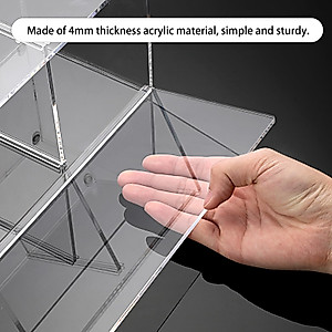 ELLDOO Coffee Pod Holder with Lid, Acrylic Coffee Pod Organizer for K Cup Espresso, 3-Compartment Tea Bags Sugar Packets Coffee Capsule Storage Holder for Home Coffee Bar Office Counter