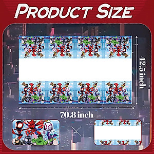CORODER 3PCS Spidey Party Tablecloth Birthday Party Table Cover Party Supplies for Boys Girls Birthday Decorations