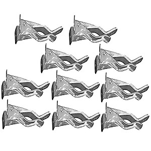 Harrier Wall-Mount Spring Clamps for Tools, Rakes and Brooms, 10-Pack