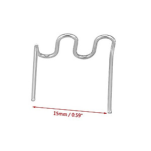 Plastic Repair Staples,Hot Staples Stainless Steel Plastic Stapler for Car Bumper Stapler Repair Welder 100pcs 0.8mm Auto Bumper Repair Pre Cut Welding Staples Repair Tool Kit